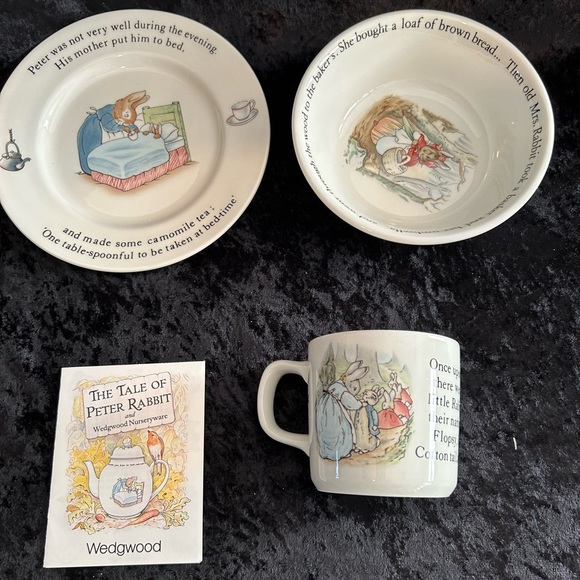 Wedgwood | Dining | Nwot Wedgwood The Tale Of Peter Rabbit Threepiece ...